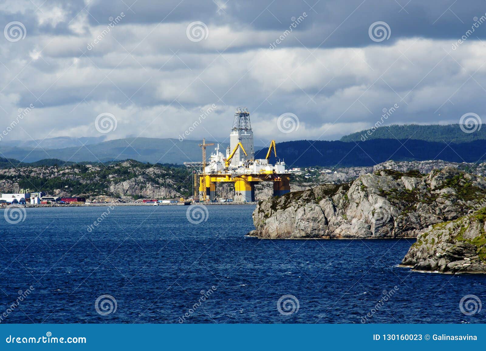 Stavanger, Norway, Offshore Drilling Rig. Stock Image - Image of ...