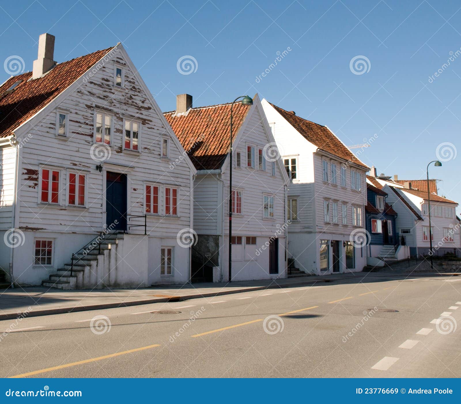 Stavanger Old Town stock image. Image of style, norway - 23776669