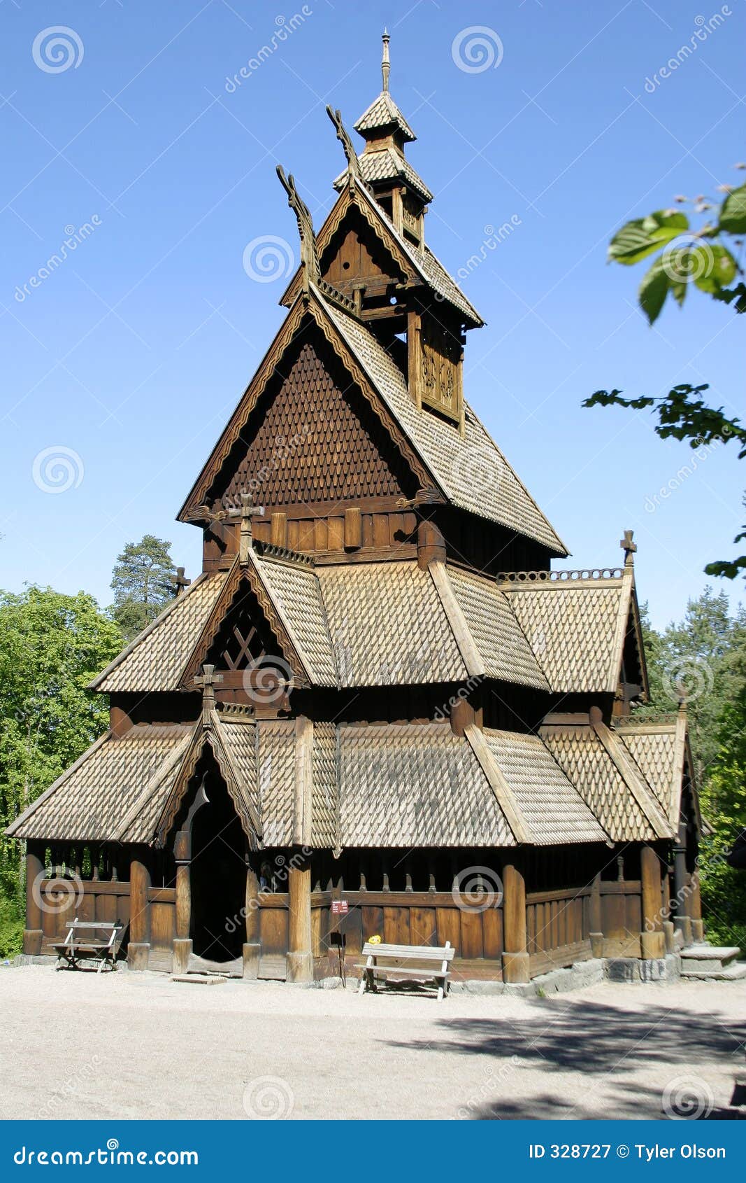 Stave Church stock image. Image of architecture, ages, stave - 328727