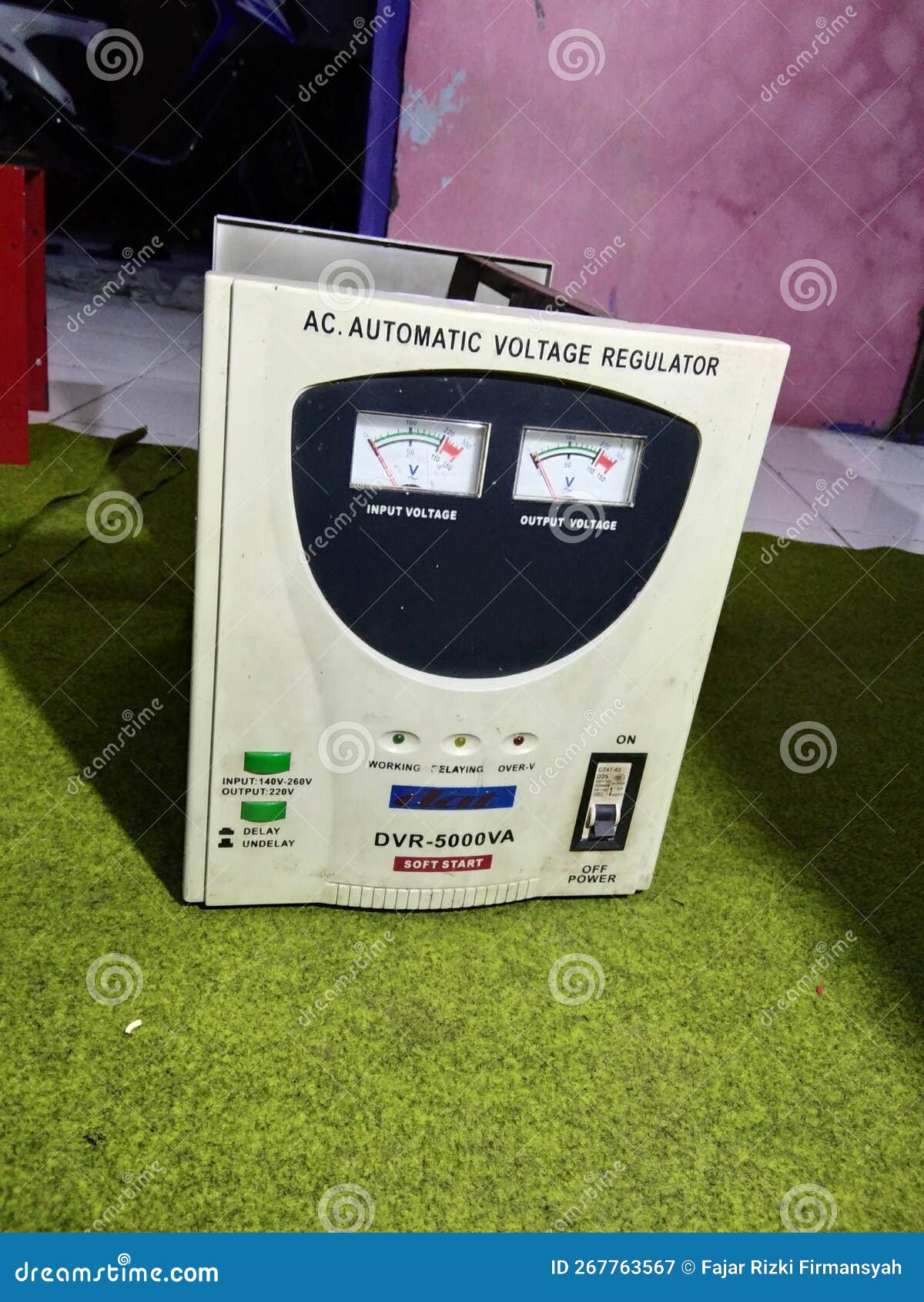 Stavol Stabilizier 5000 VA editorial photography. Image of document ...