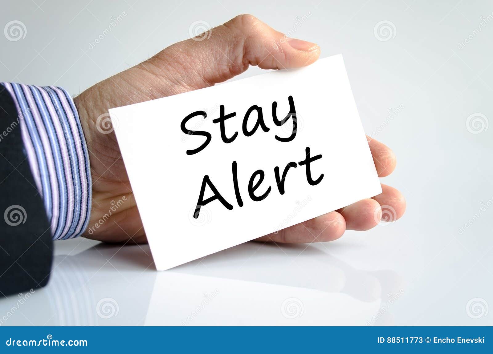 Stay alert text concept stock image. Image of attitude - 88511773
