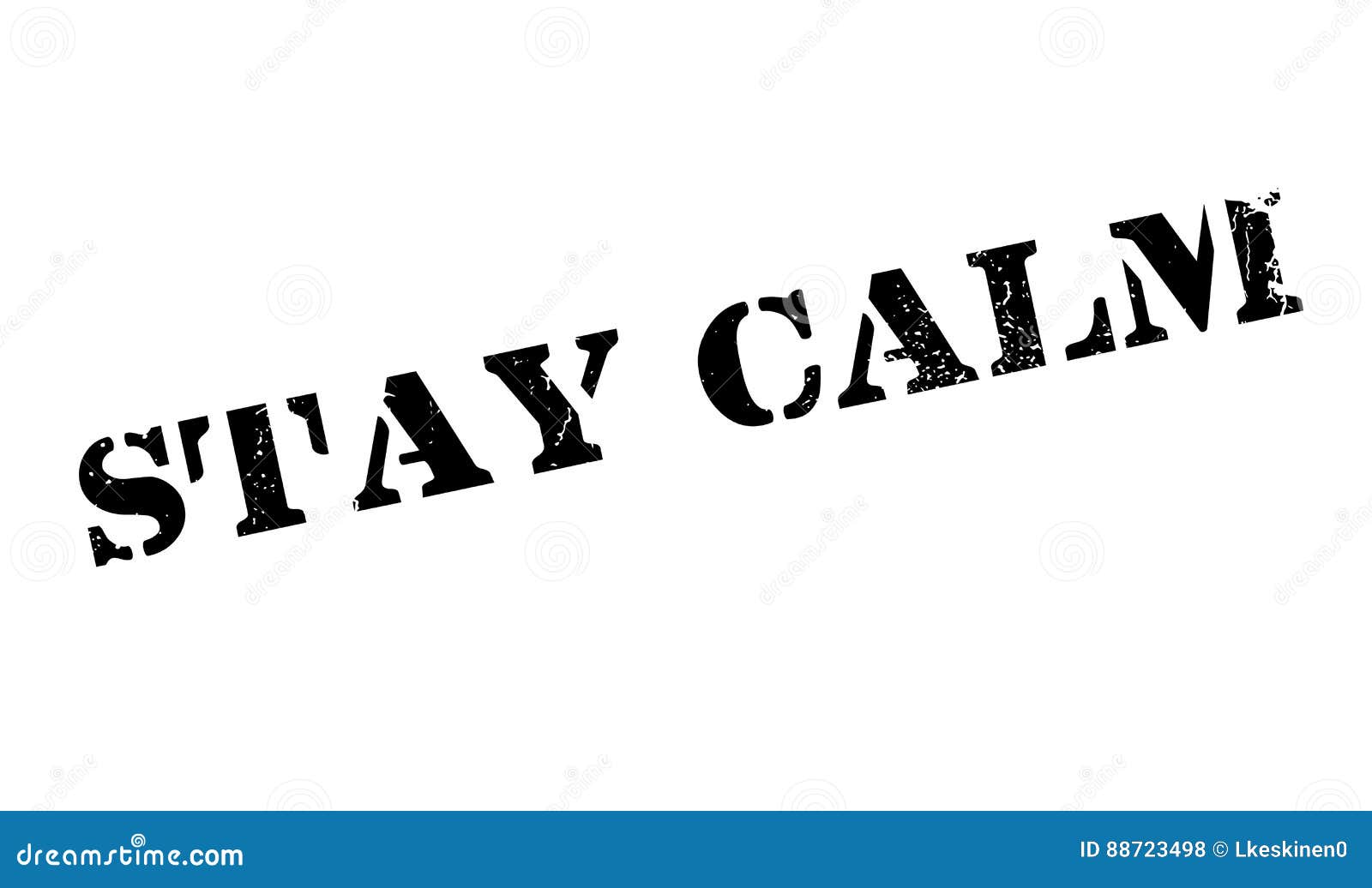 Stay Calm Rubber Stamp Vector Illustration 88723498