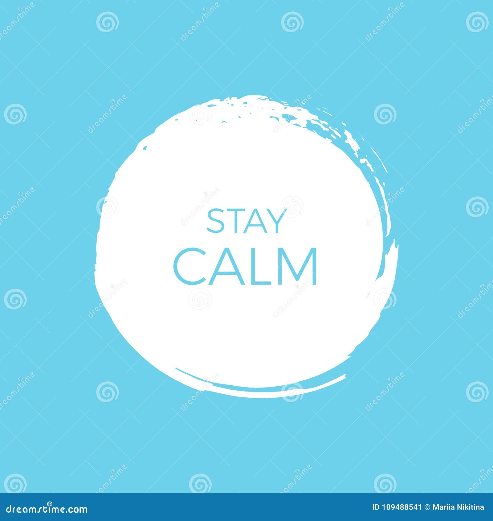Stay Calm Vector Minimal Poster Stock Vector - Illustration of font ...