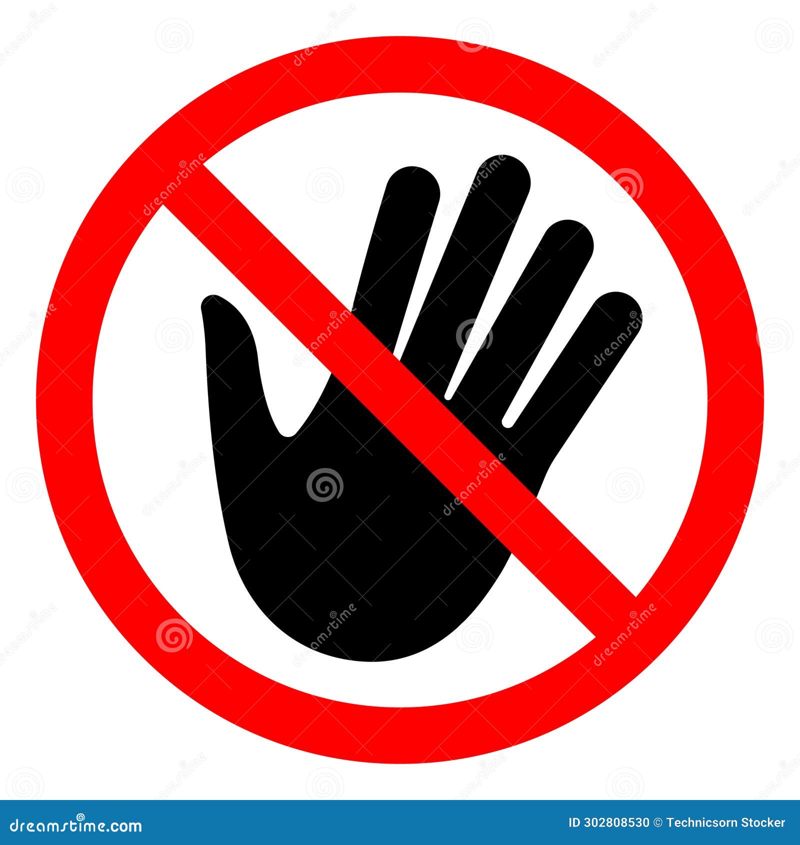 Stay Clear Symbol Sign ,Vector Illustration, Isolate on White ...