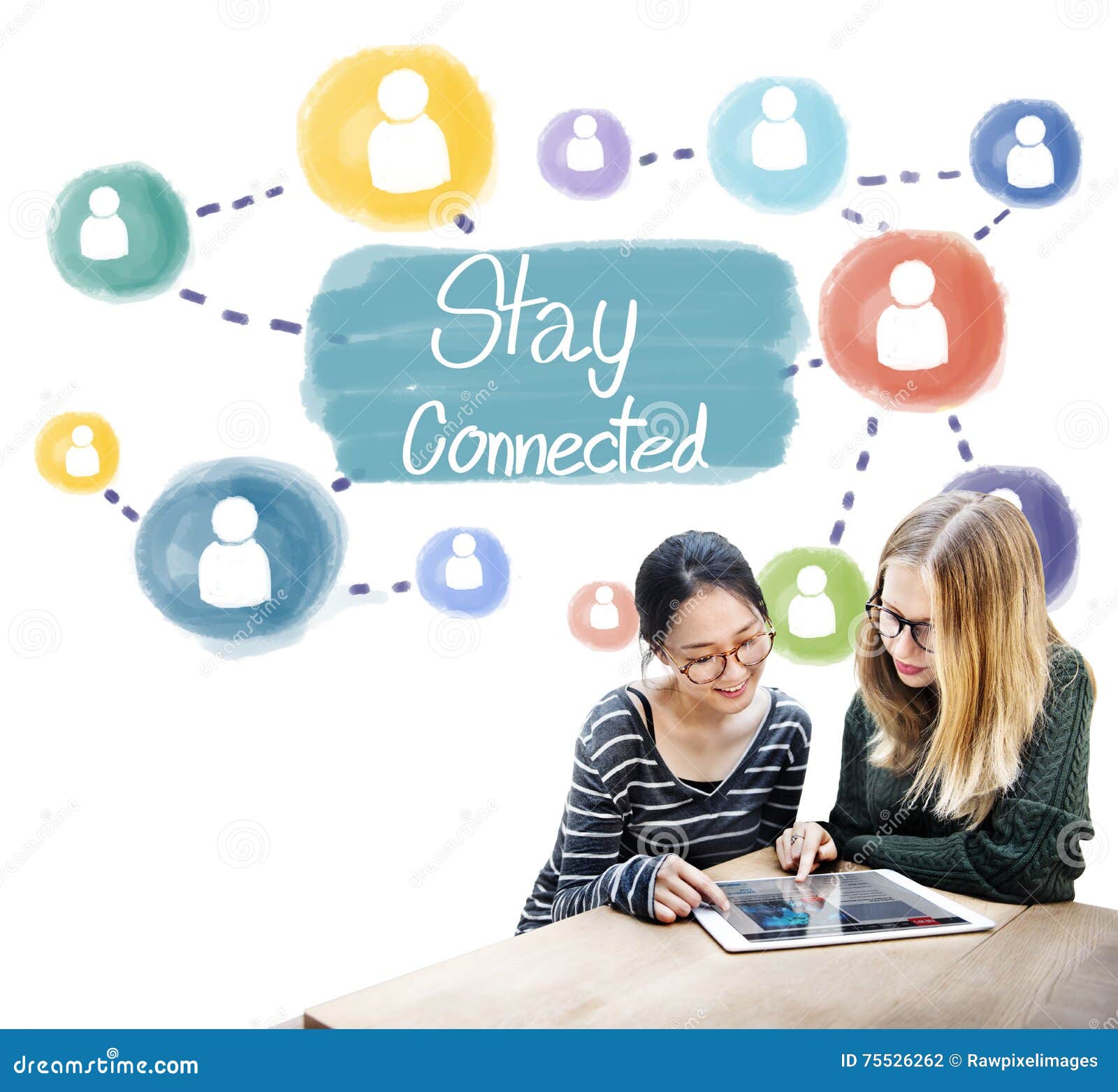 Stay Connected Communication Networking Internet Concept Stock Photo ...