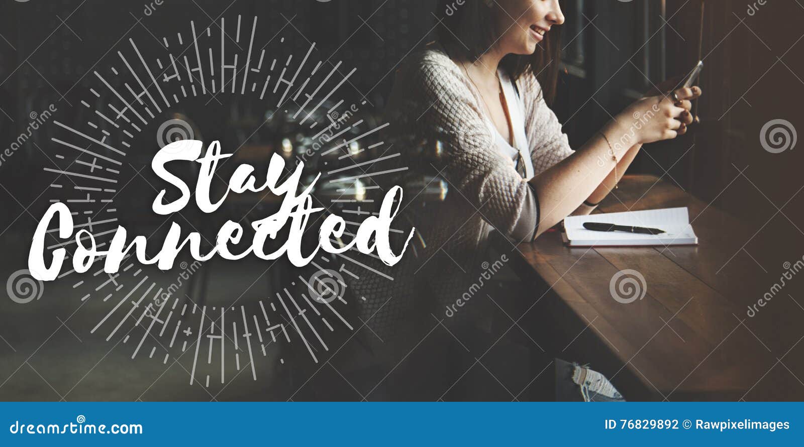 Stay Connected Friendship Internet Relationship Concept Stock Photo ...