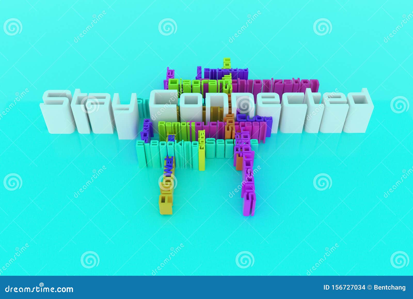 Stay Connected, ICT, Information Technology Keyword Words Cloud. for ...