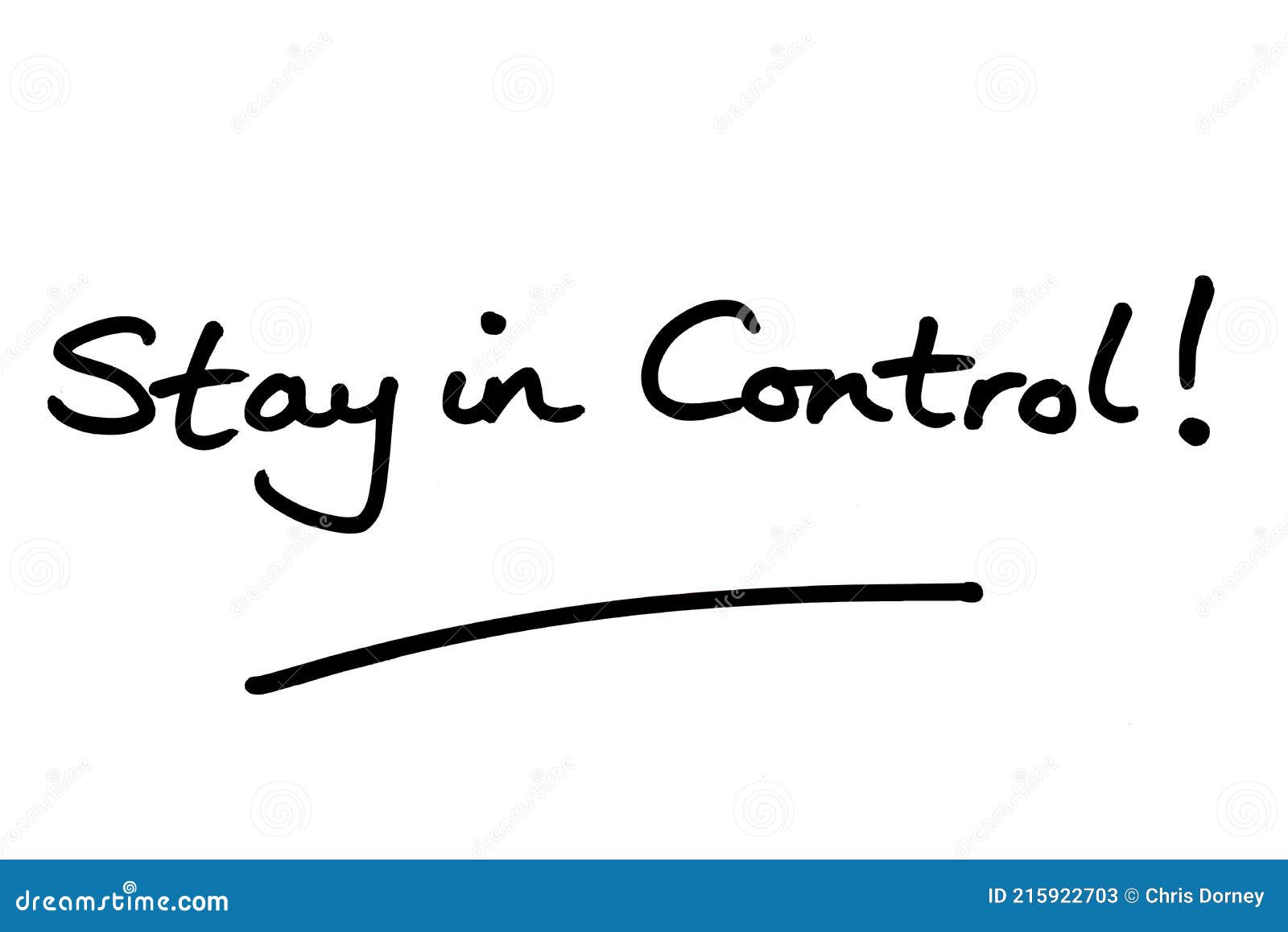 Stay in Control stock illustration. Illustration of background - 215922703