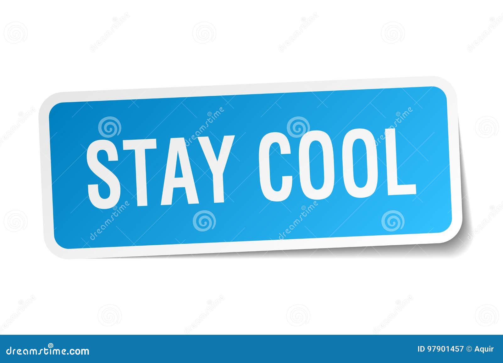 Stay cool sticker stock vector. Illustration of insignia - 97901457