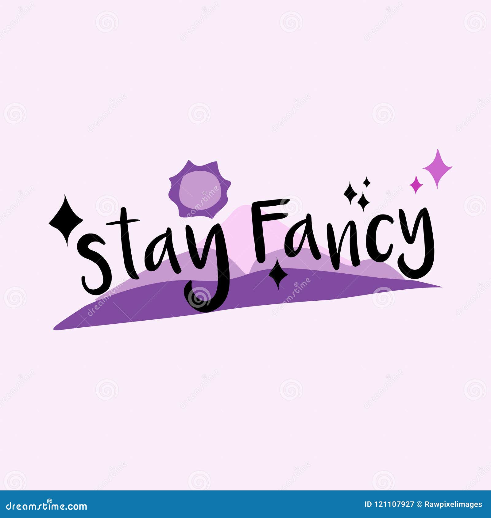 Stay Fancy Funky Graphic Illustration Stock Vector - Illustration of ...
