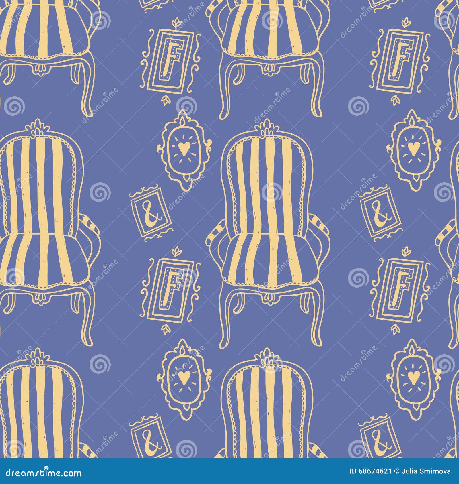 Stay Fancy Illustrations, Seamless Patterns Stock Illustration ...