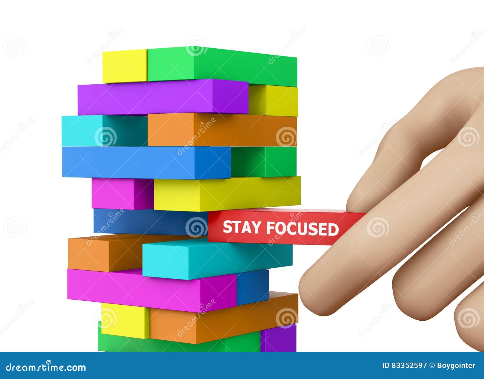STAY FOCUSED stock image. Image of topple, sign, business - 83352597