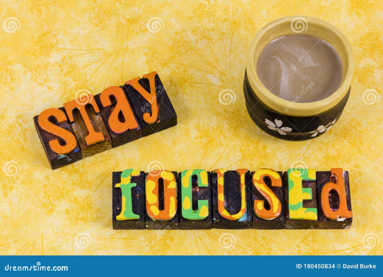 Stay Focused Motivation Focus Plan Prepare Design Success Stock Photo ...