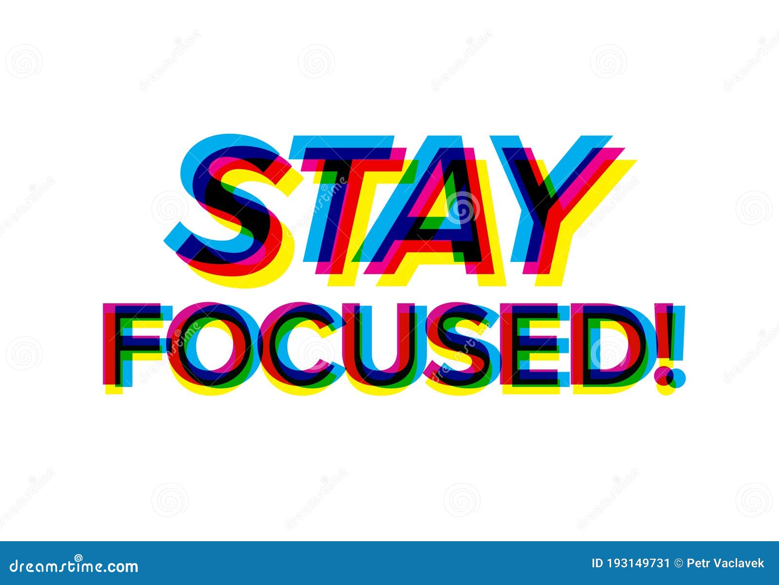Stay Focused, Bam, Brave, Work Hard, Black And White Typography Slogans ...