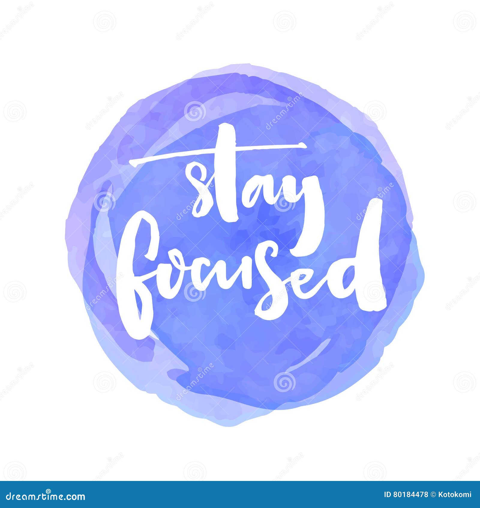 Stay Focused. Motivation Quote about Productivity and Concentration on ...