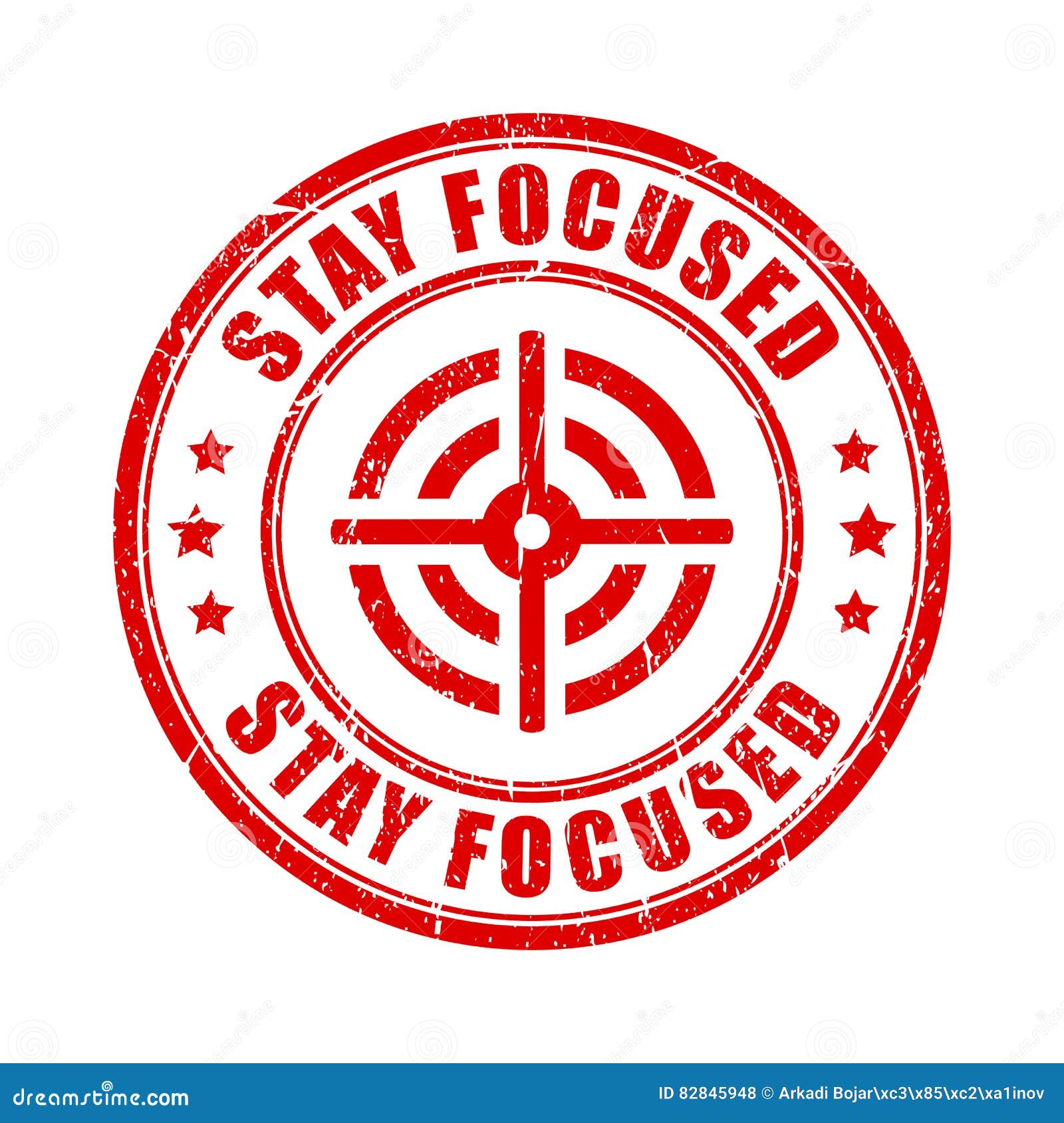 Stay focused rubber stamp stock vector. Illustration of focus - 82845948