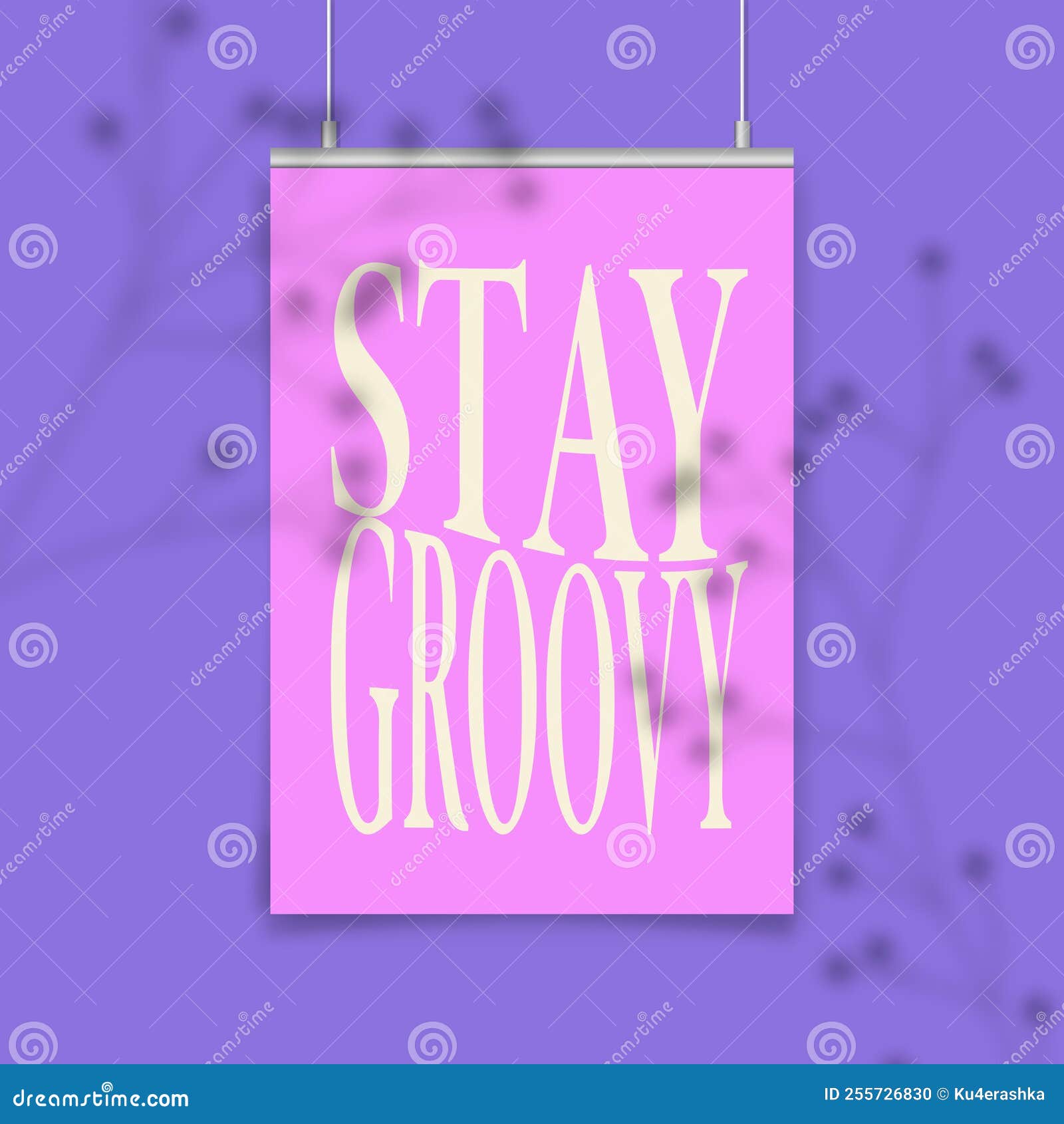 Stay Groovy. Stylish Hand Drawn Typography Poster Stock Vector ...