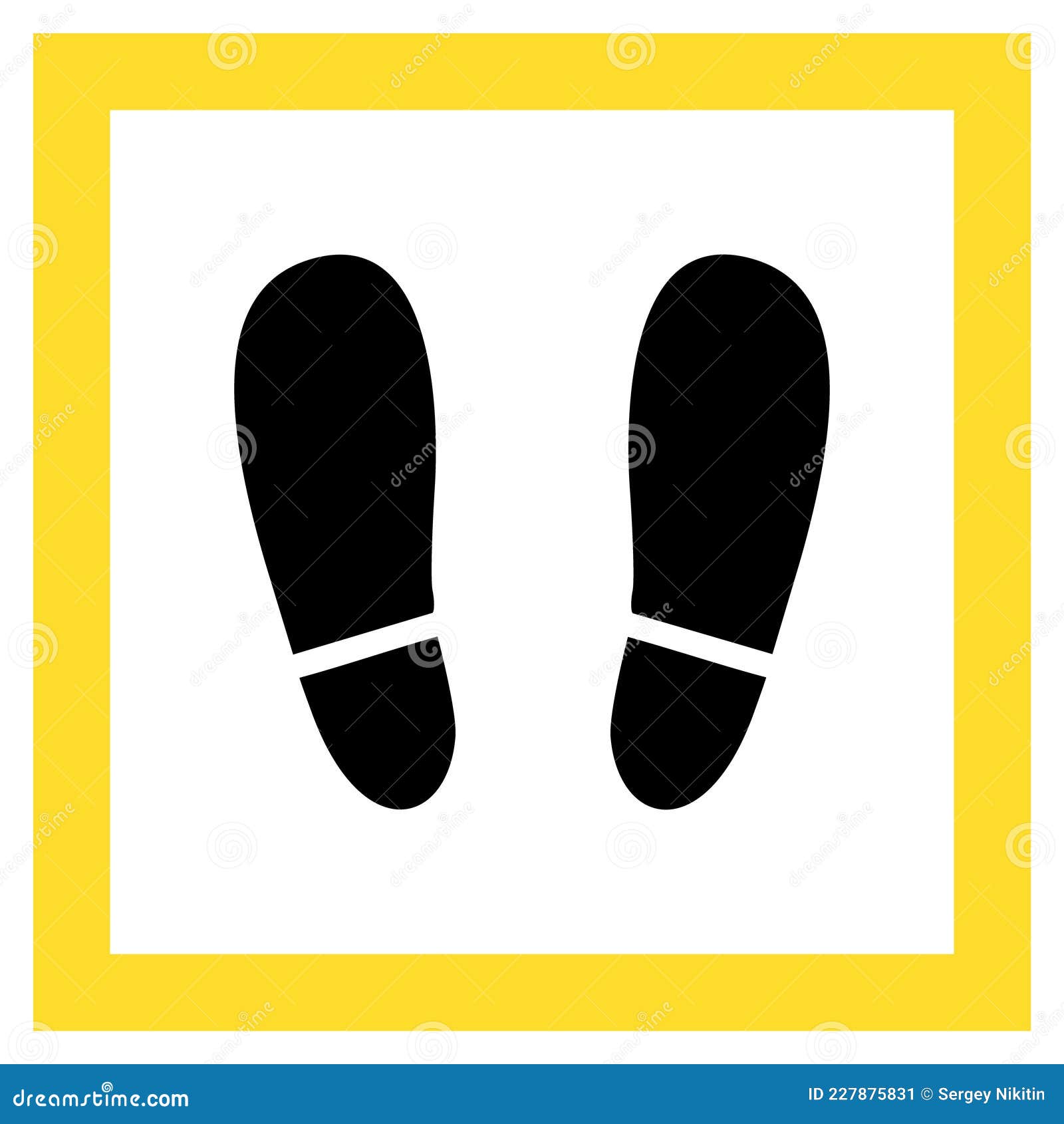 Stay Here Flat Icon Illustration Stock Vector - Illustration of safety ...