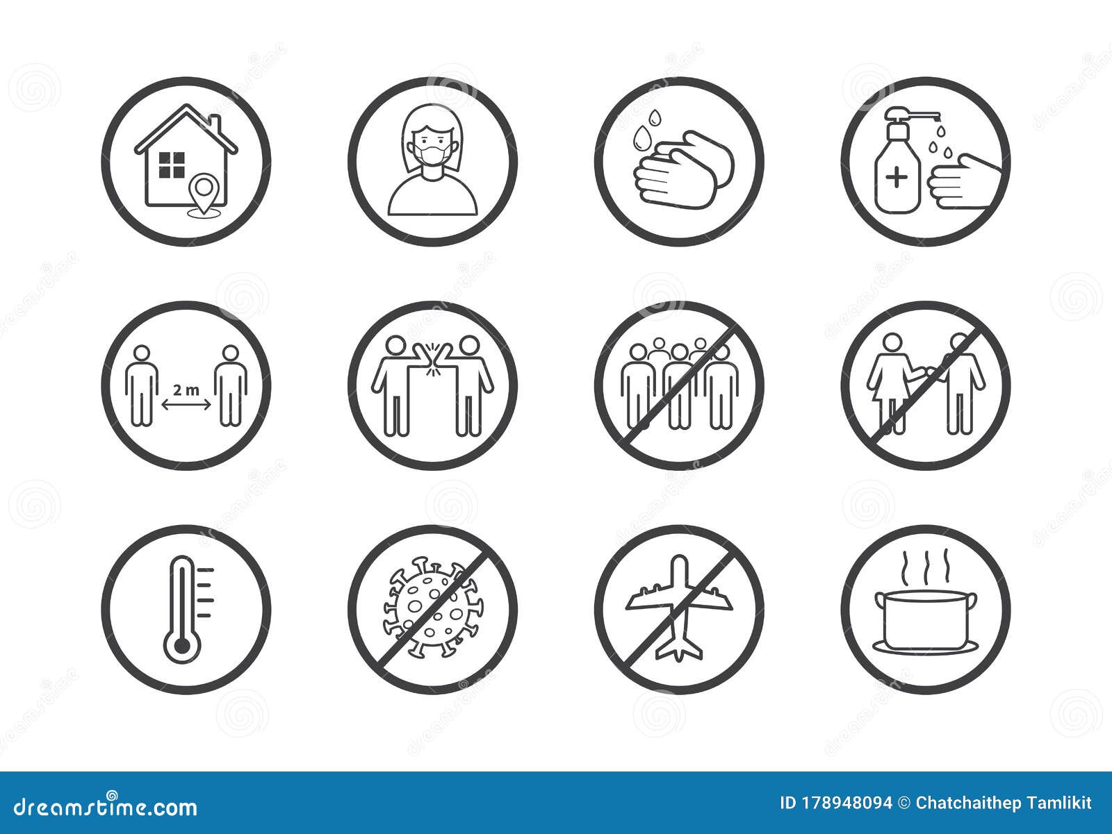 Wash Hands Icon. Hygiene Symbol, Sign Of Washing Hands - Vector ...