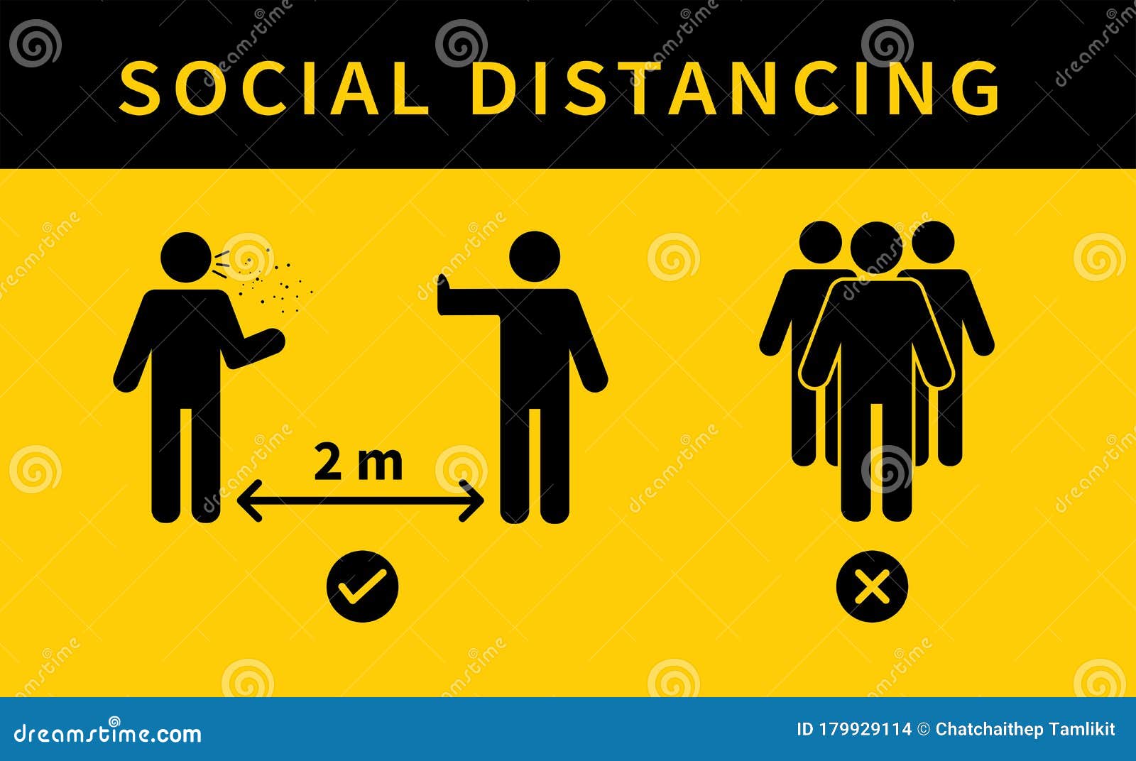 Social Distancing. Keep the 2 Meter Distance. Coronovirus Epidemic ...