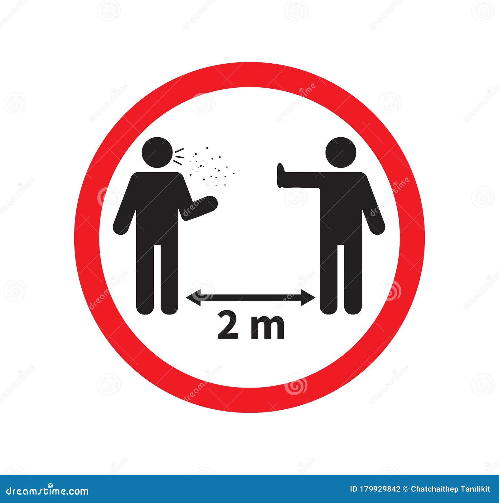 Social Distancing. Keep the 2 Meter Distance. Coronovirus Epidemic ...