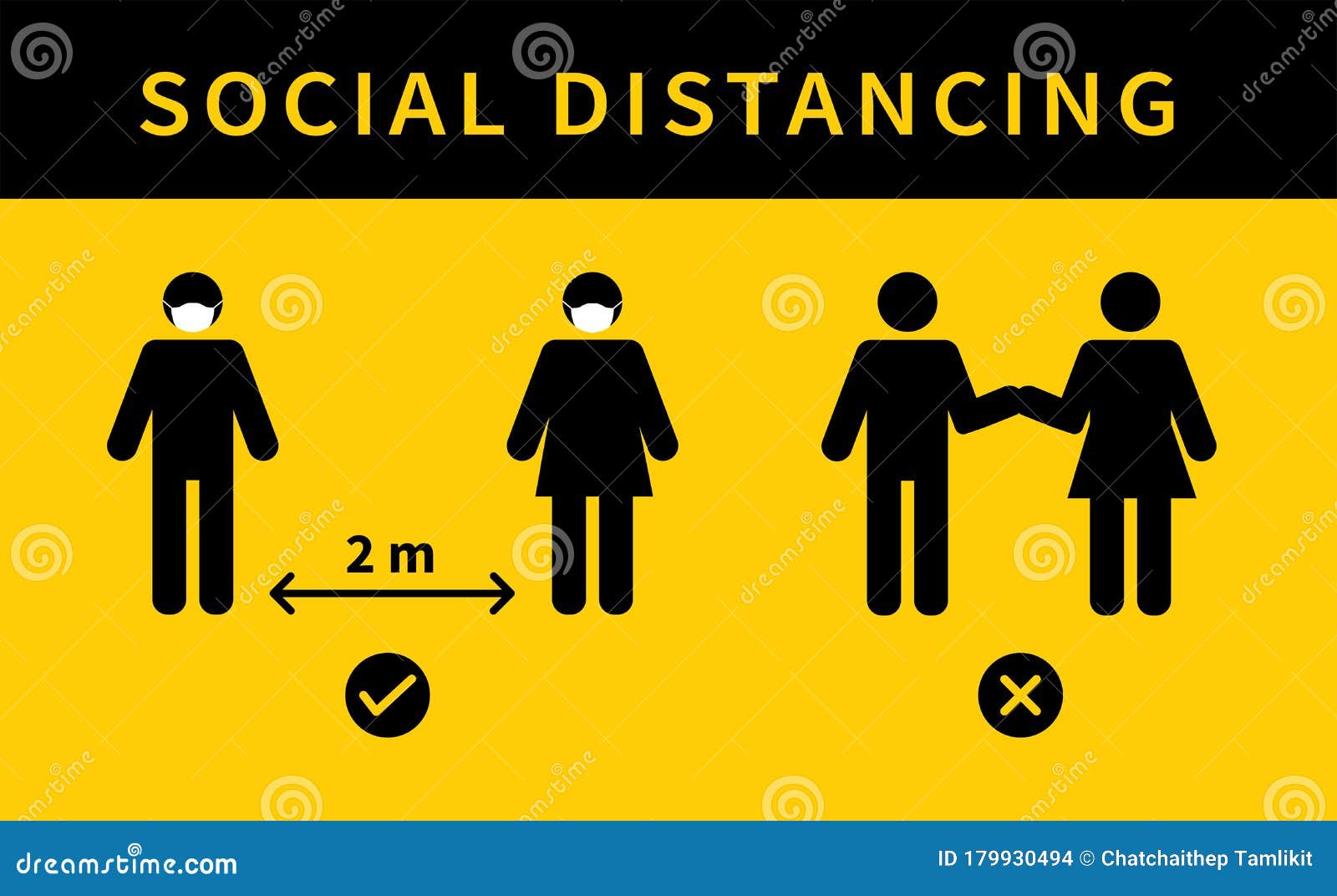 Social Distancing. Keep the 2 Meter Distance. Coronovirus Epidemic ...