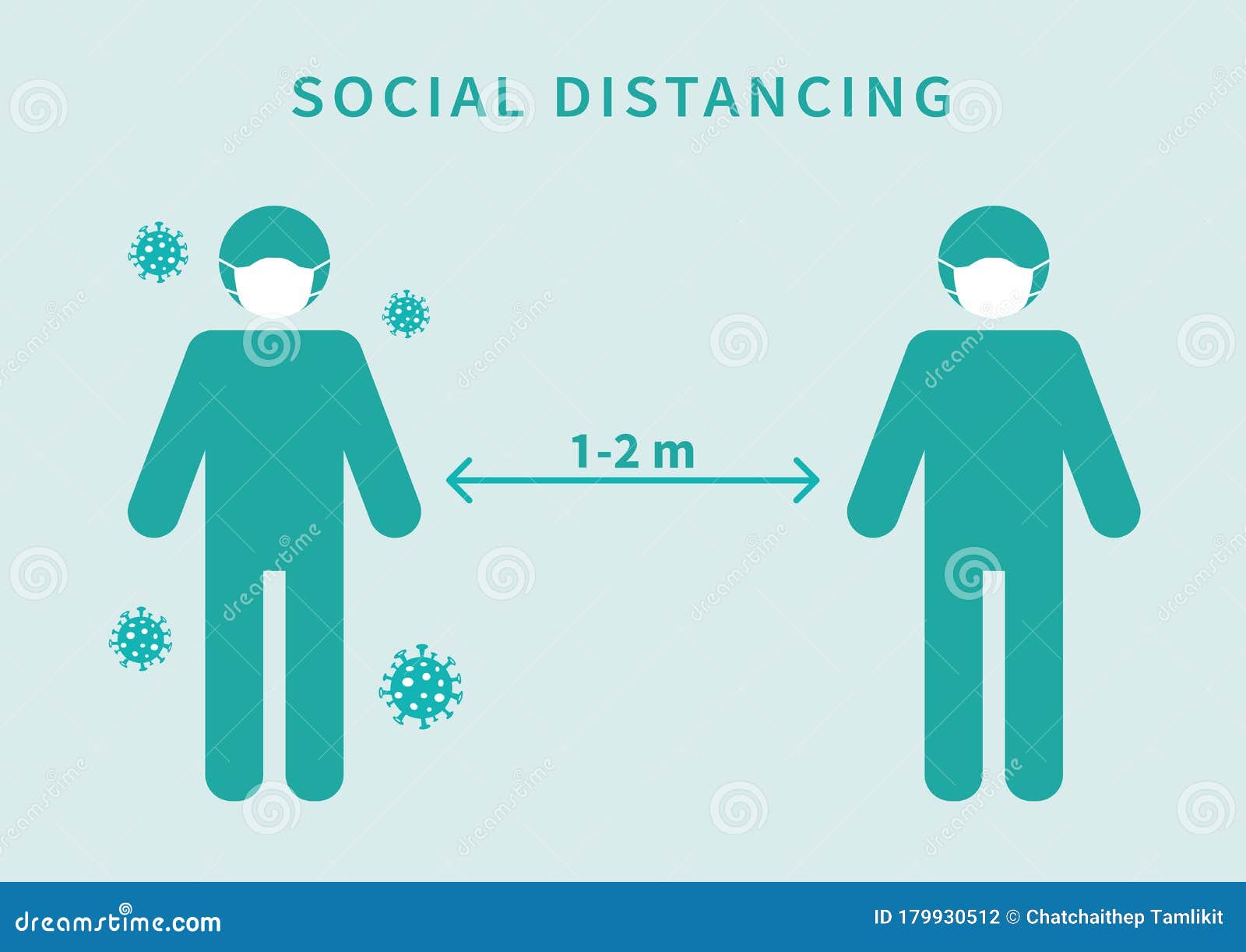 Social Distancing. Keep the 2 Meter Distance. Coronovirus Epidemic ...