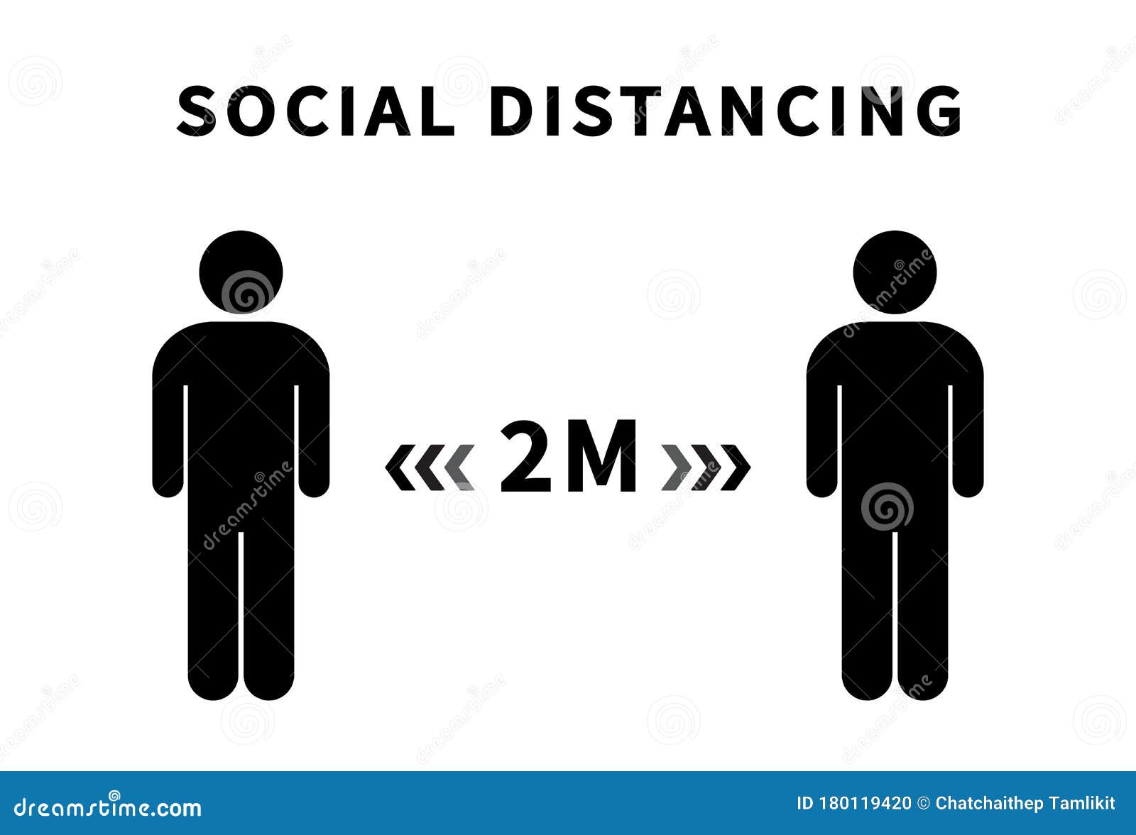 Social Distancing. Keep the 2 Meter Distance. Coronovirus Epidemic ...