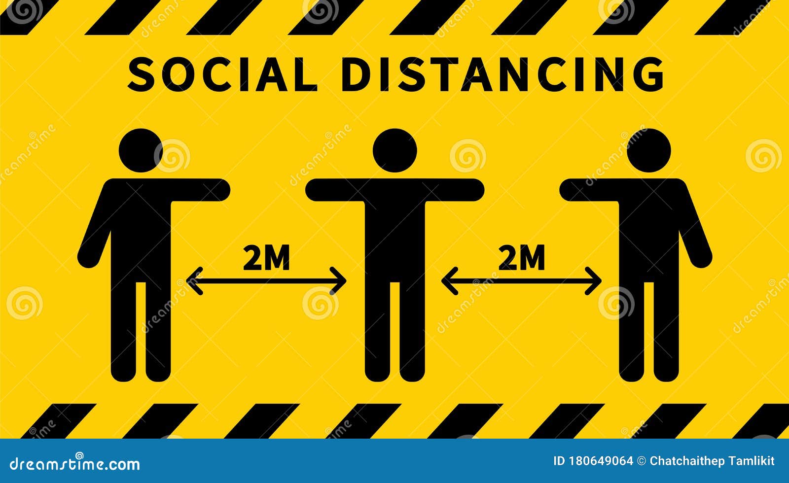 Social Distancing. Keep the 2 Meter Distance. Coronovirus Epidemic ...