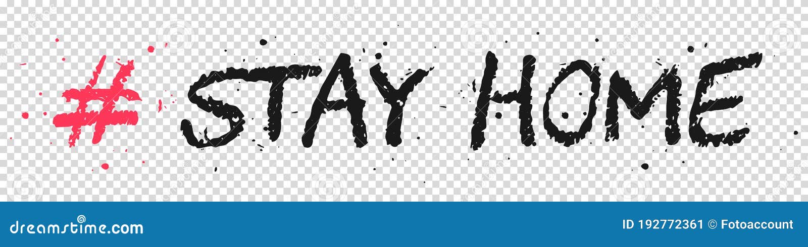 Stay Home Hashtag Concept - Vector Illustration - Isolated on ...
