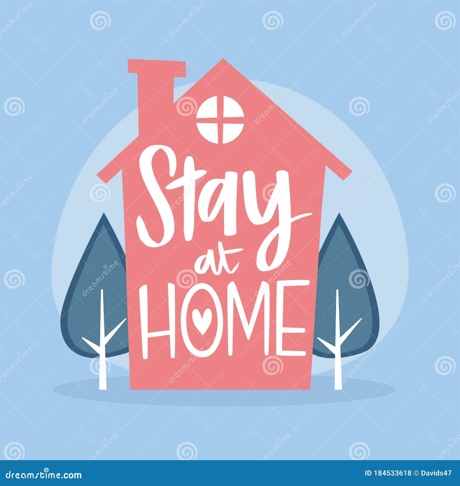 Stay at home poster stock vector. Illustration of protection - 184533618