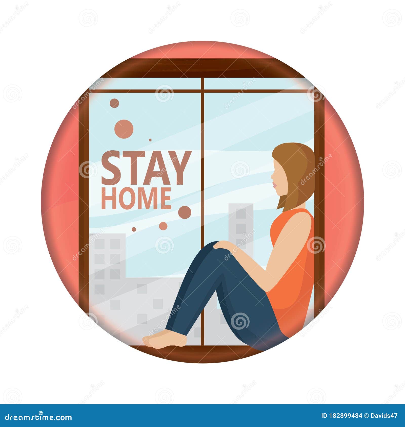 Stay in home poster stock vector. Illustration of 2019ncov - 182899484