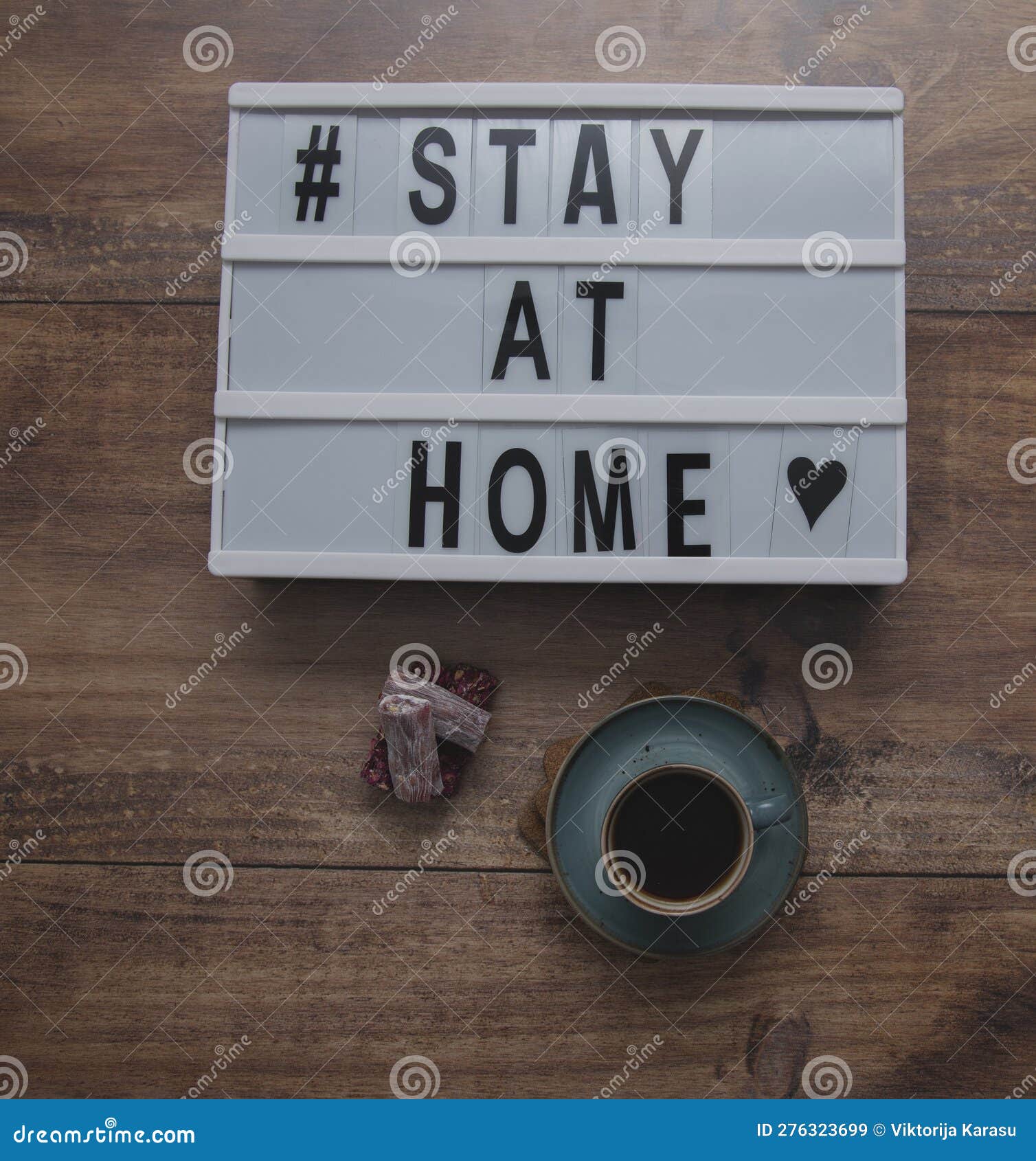 Stay at Home Stay Safe Message on White Background Stock Image - Image ...
