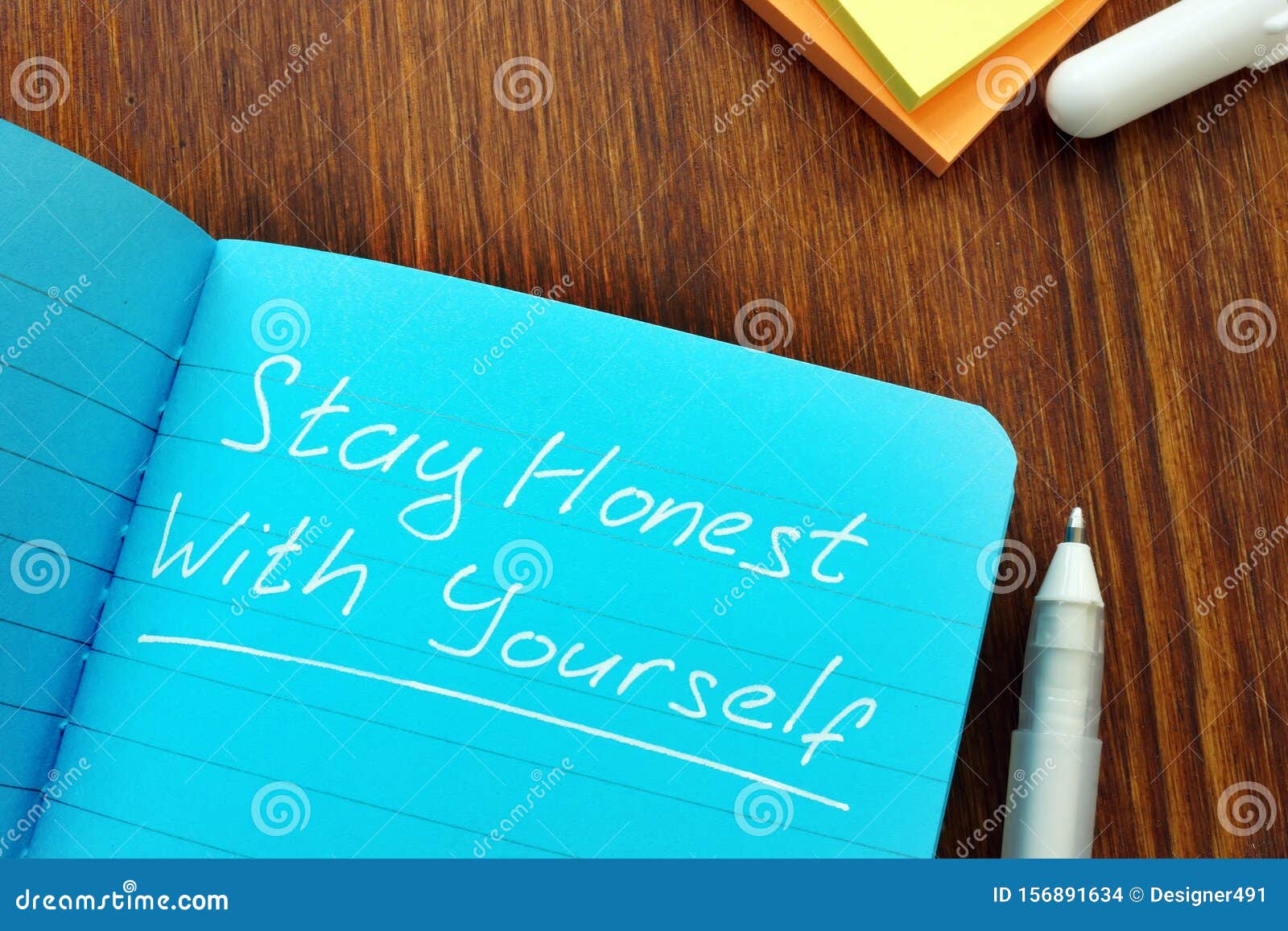 Stay Honest with Yourself Words in Diary. Stock Photo - Image of quote ...