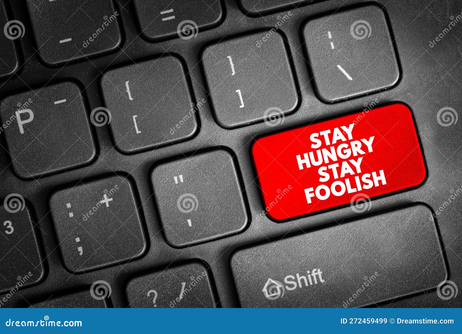 Stay Hungry Stay Foolish, Text Button On Keyboard, Concept Background ...