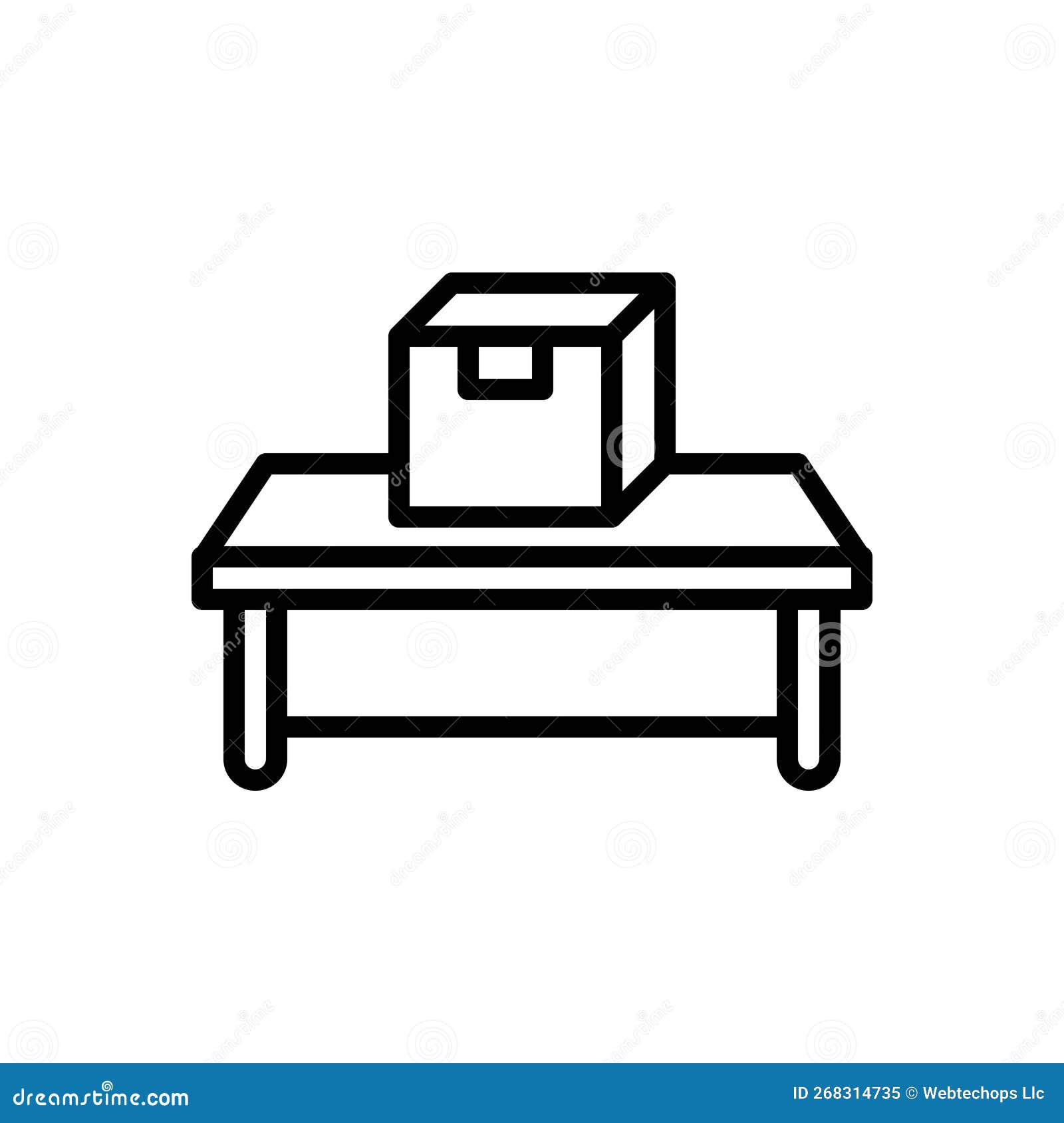 Black Line Icon for Stay, Remain and Lay Stock Illustration ...