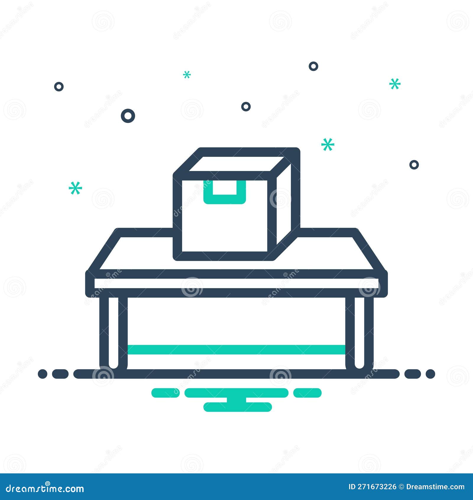 Mix Icon for Stay, Remain and Packaging Stock Illustration ...