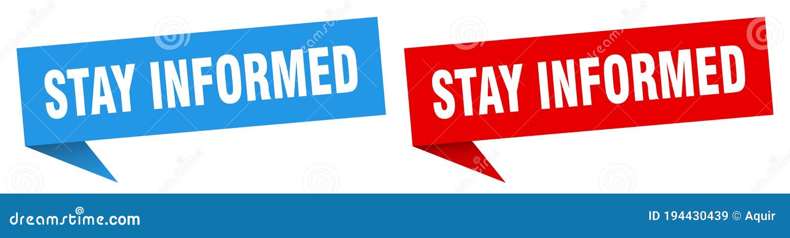 Stay Informed Banner. Stay Informed Speech Bubble Label Set Stock ...