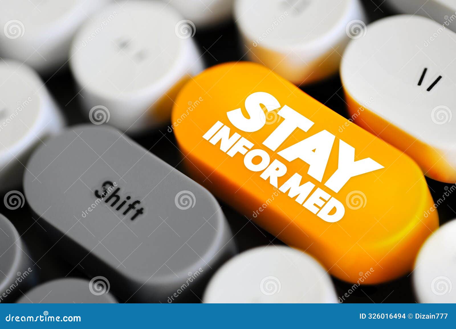 STAY INFORMED Is Written On Wooden Blocks On A Chart Background Royalty ...