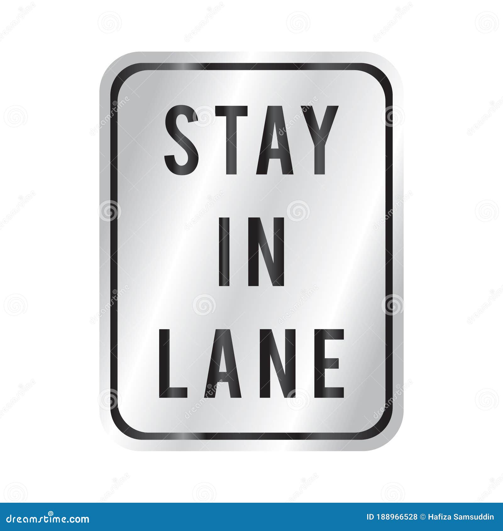 Stay in Lane. Vector Illustration Decorative Design Stock Vector ...