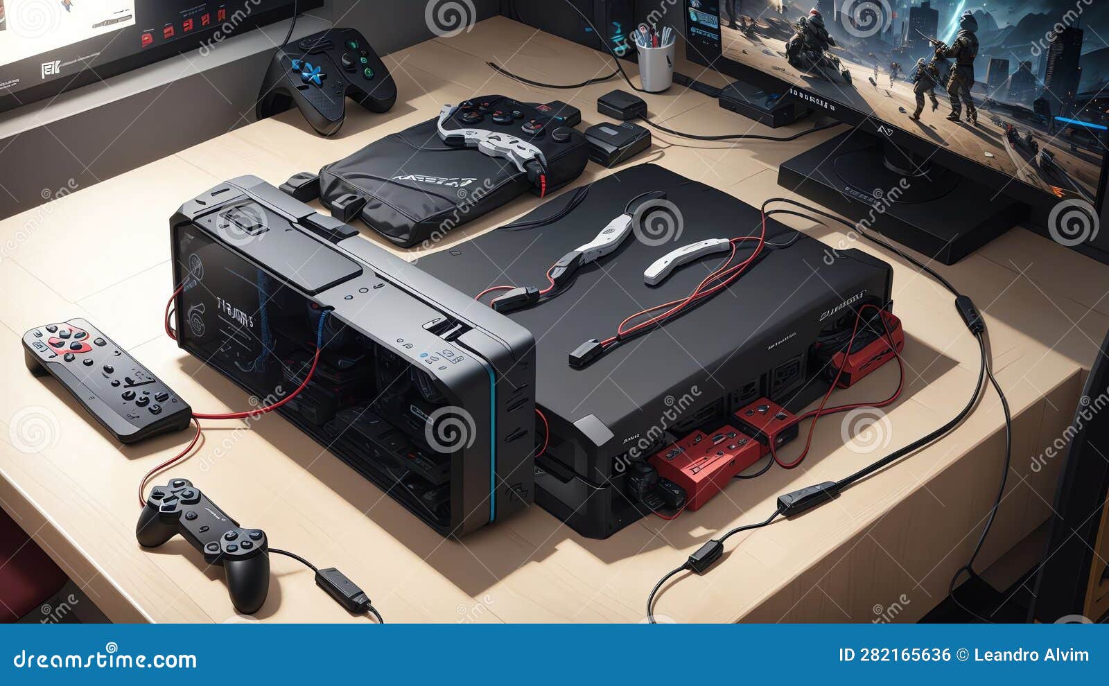 Stay Organized and Game on with the Gaming Console Cable Organizer.AI ...