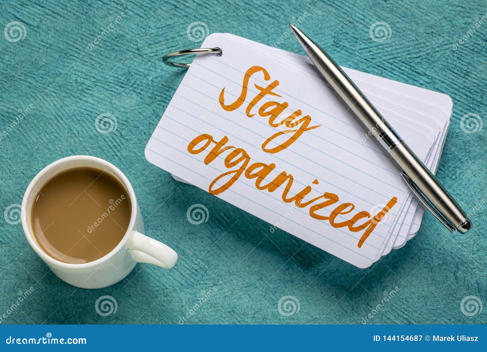 Stay organized reminder stock image. Image of inspiration - 144154687