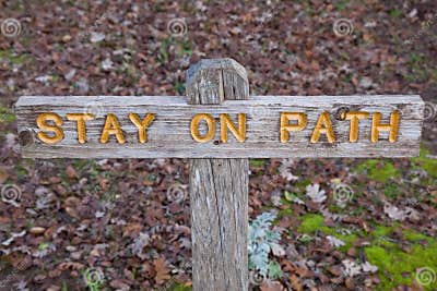 Stay on path stock image. Image of stay, designated, limit - 13037553