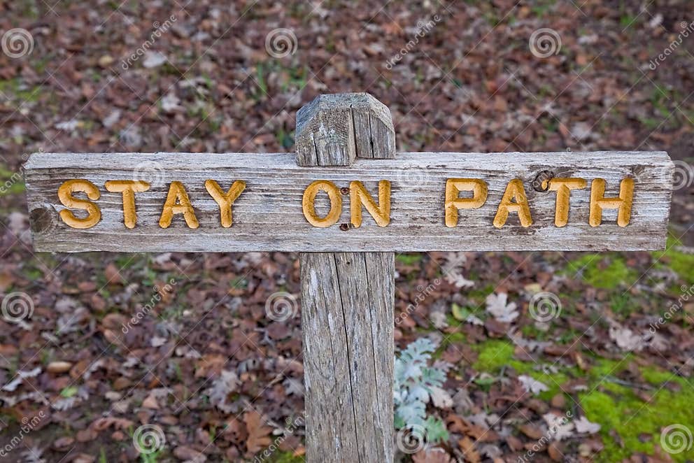 Stay on path stock image. Image of stay, designated, limit - 13037553