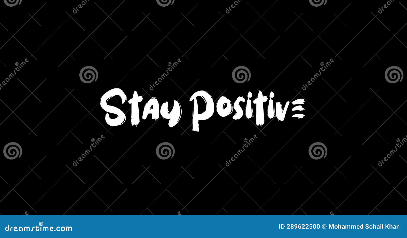 Stay Positive Effect of Grunge Transition Typography Text Animation on ...