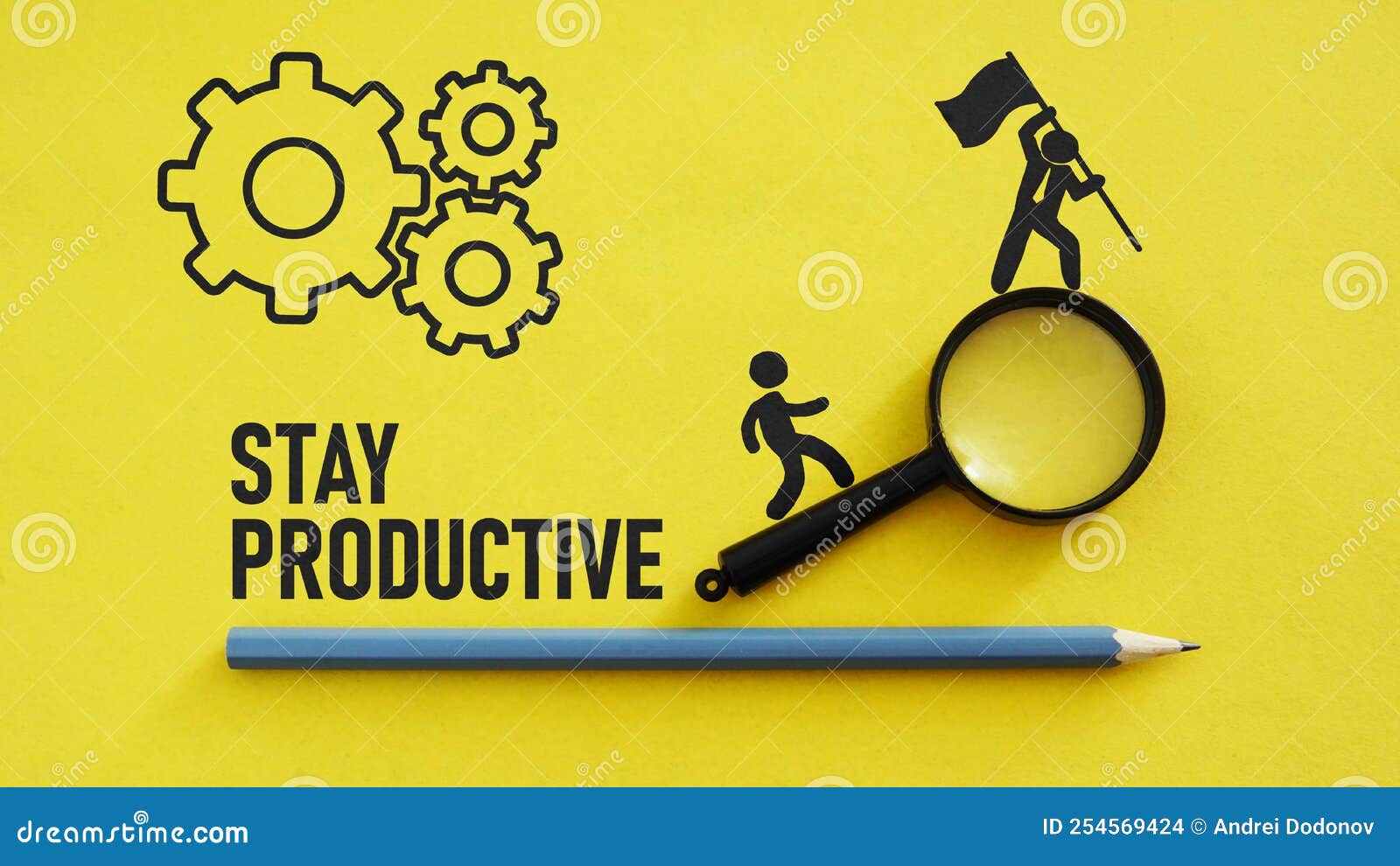 Stay Productive is Shown Using the Text Stock Photo - Image of vision ... Stay Productive is Shown Using the Text Stock Photo - Image of vision ...