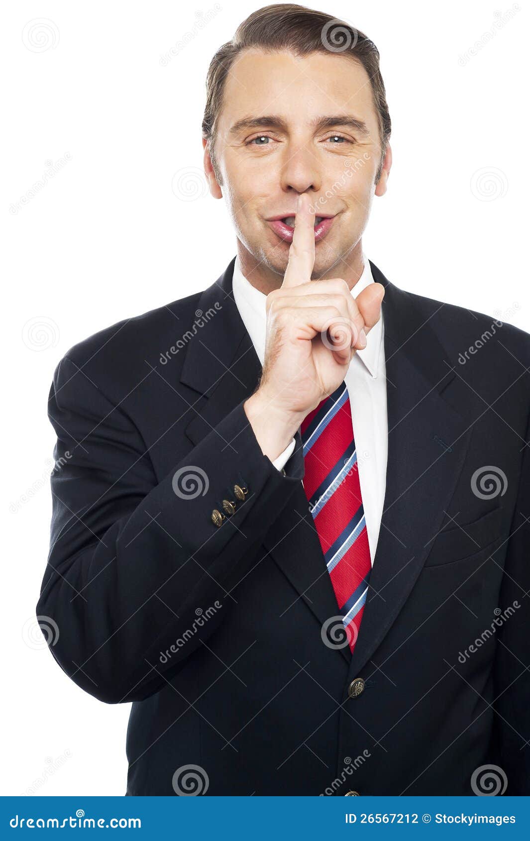 Stay quiet, silence please stock photo. Image of formal - 26567212