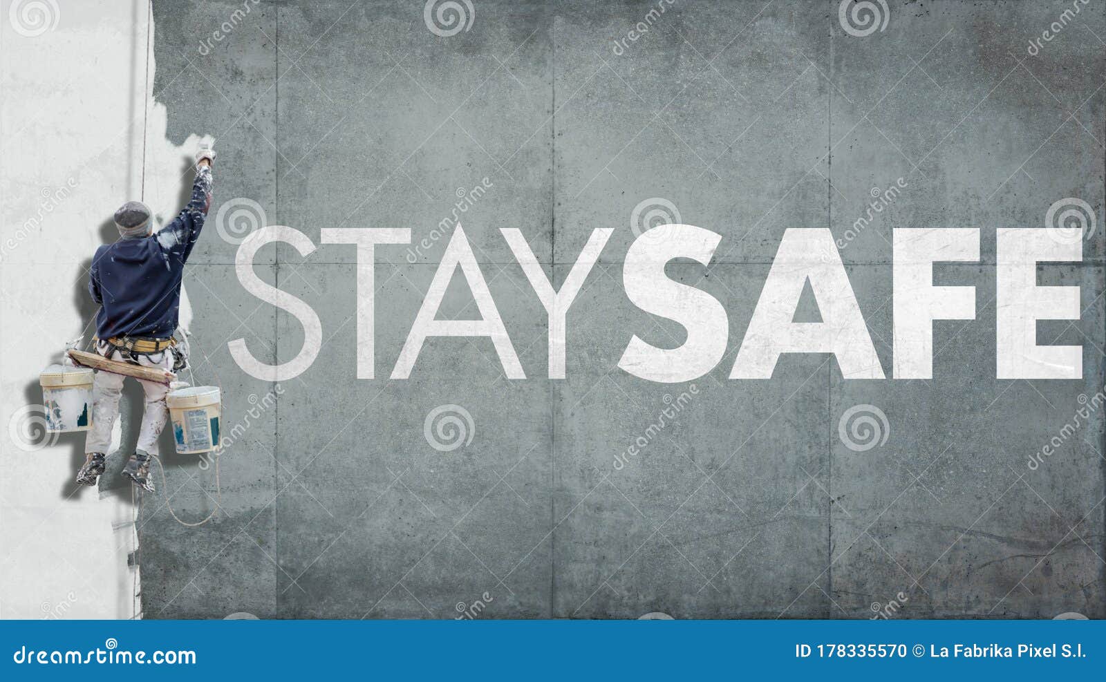 Stay safe campaign stock photo. Image of epidemic, facade - 178335570