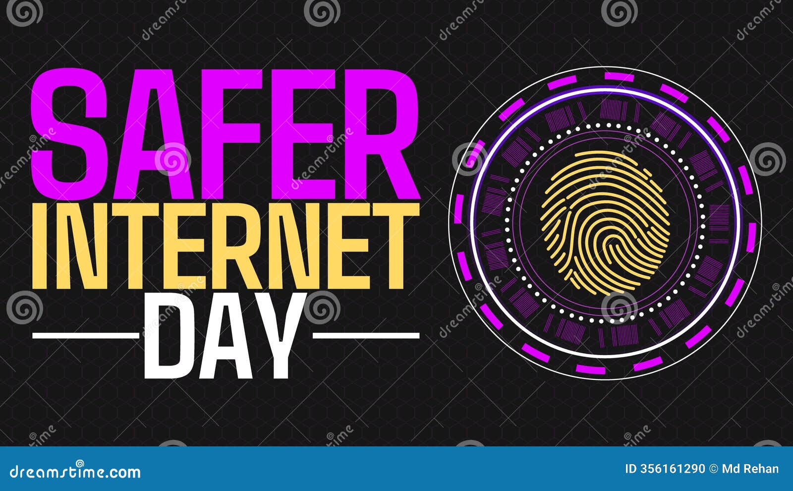 Safer Internet Day Banner Design Template. Template For Background ...