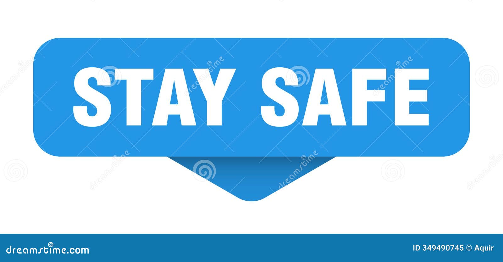 Stay Safe Sticker. Stay Safe Sign on Transparent Background Stock ...